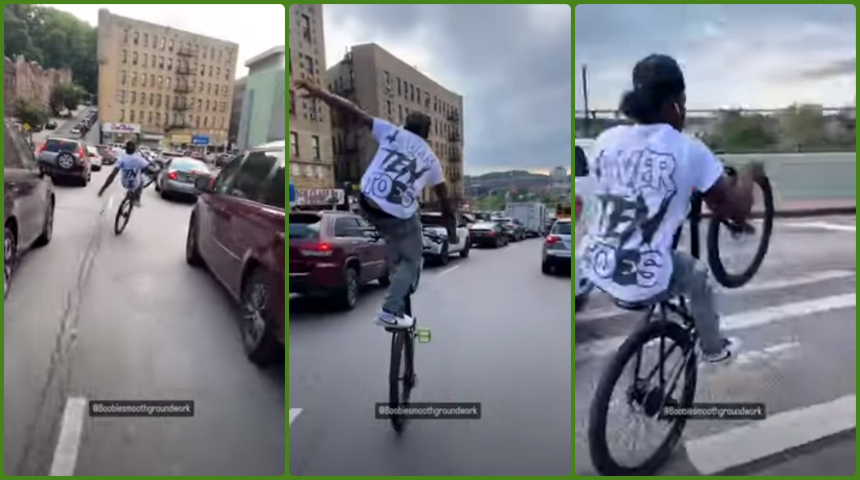 Браво за талентираниов дечко, сѐ додека не го собере некој камион, не ...