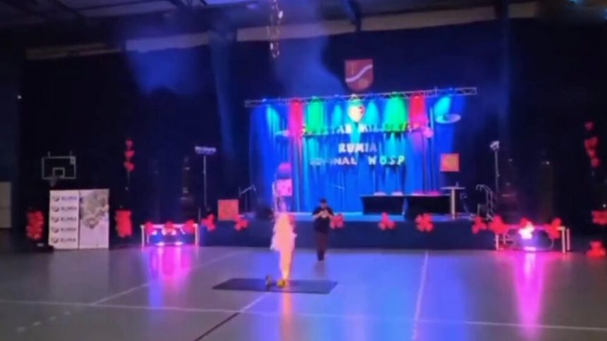 Огномет на настан што се одржува во сала е прилично глупа идеја Мотика